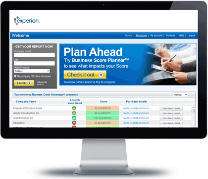 Experian Business Credit Reports and Scores